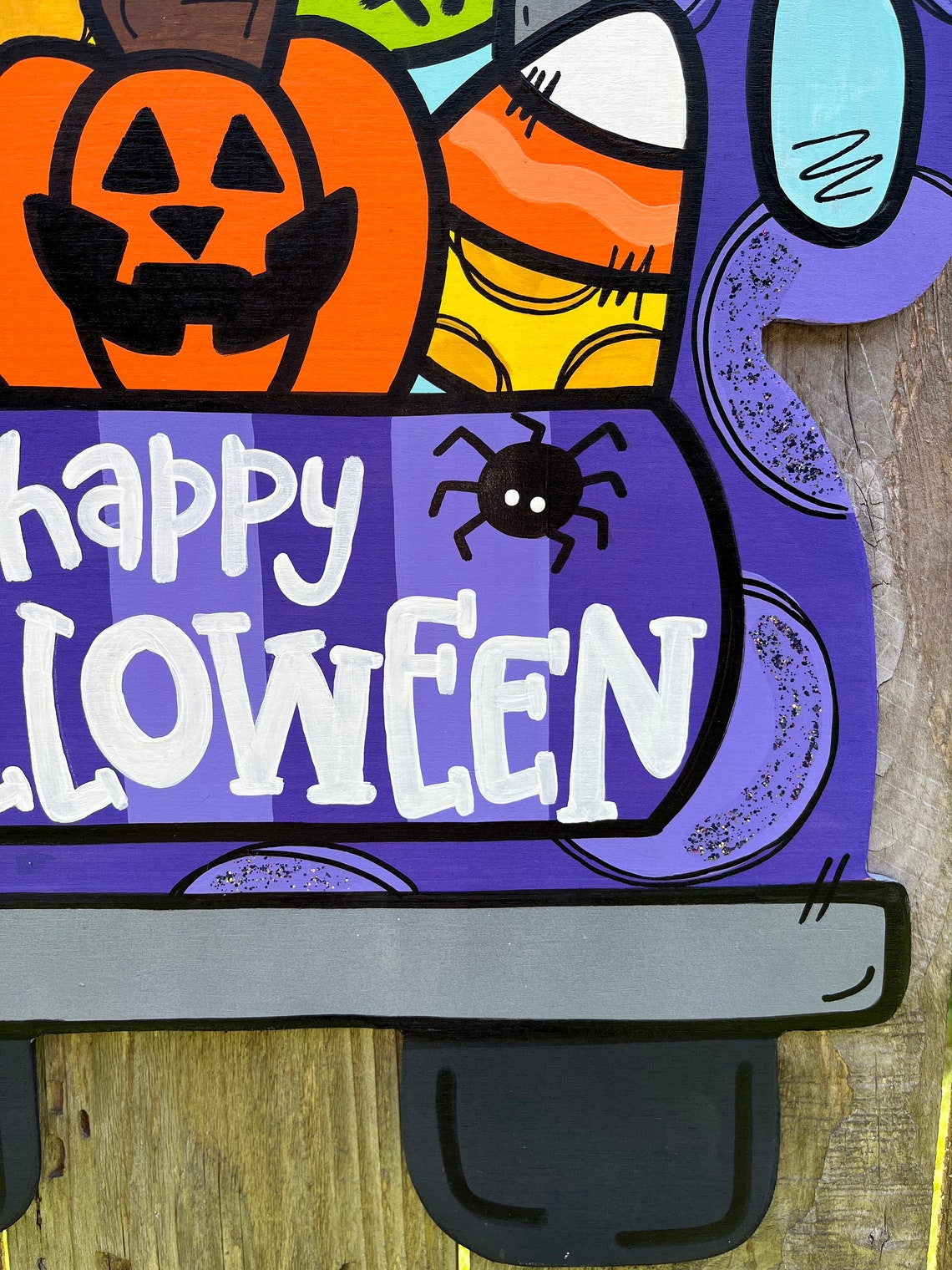 Happy Halloween Door Hanger/happy Halloween Door Decor/halloween Door ...