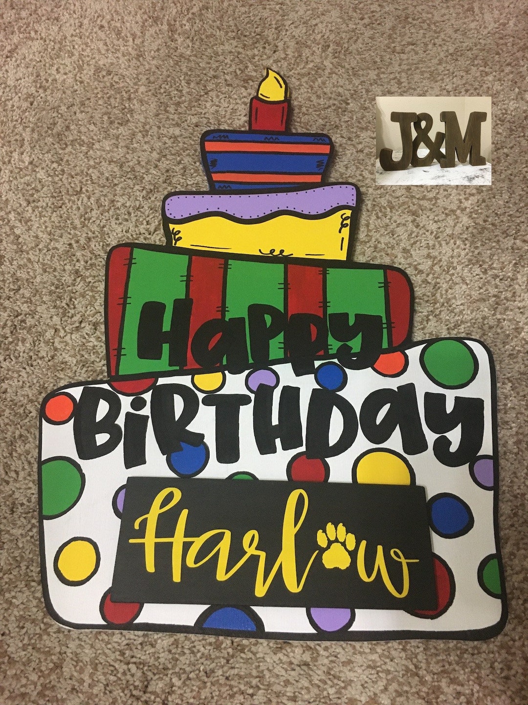 Happy Birthday Door Hanger - Happy Birthday - Celebrate - Door Hanger ...