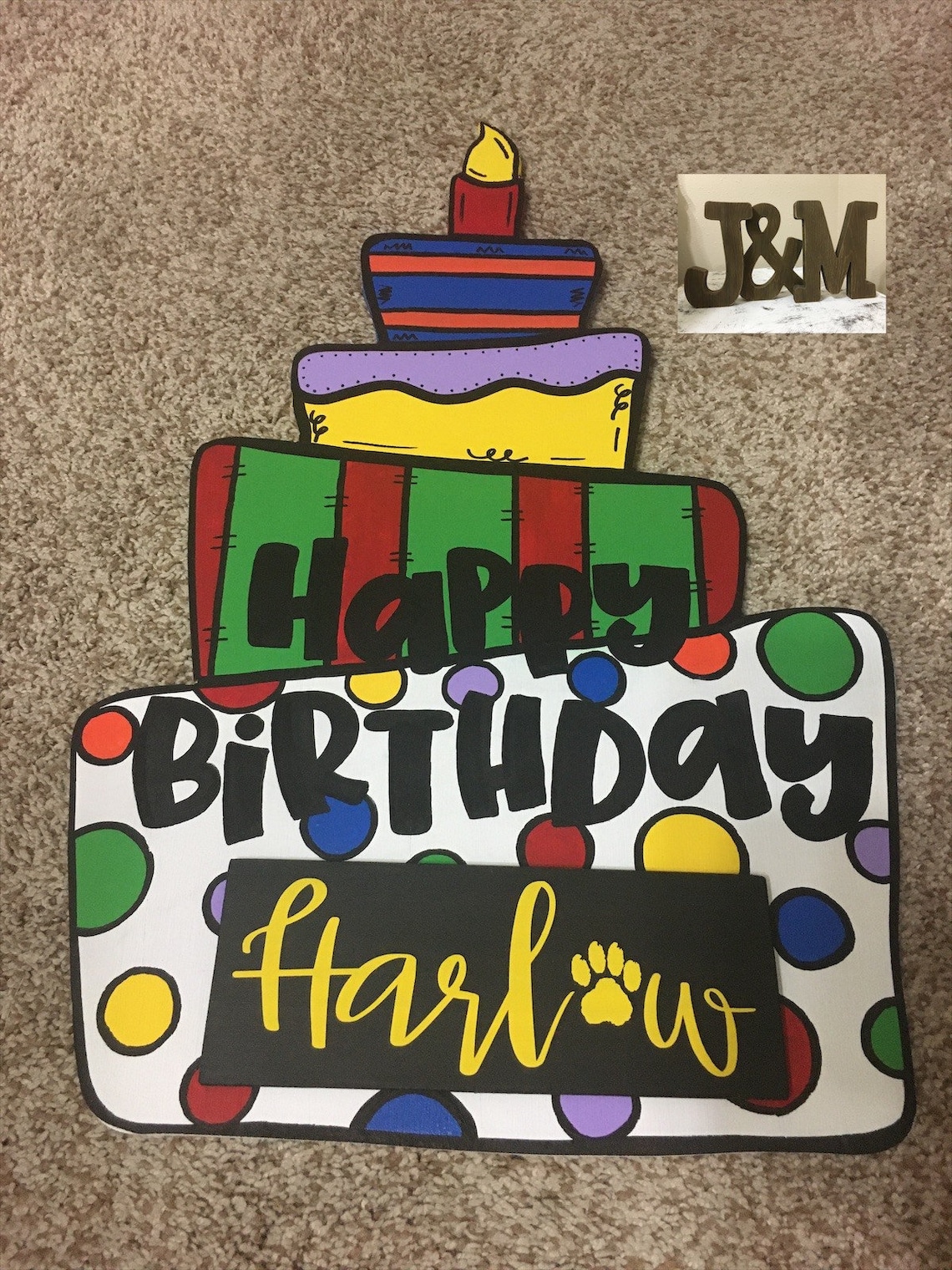 Happy Birthday Door Hanger - Happy Birthday - Celebrate - Door Hanger ...