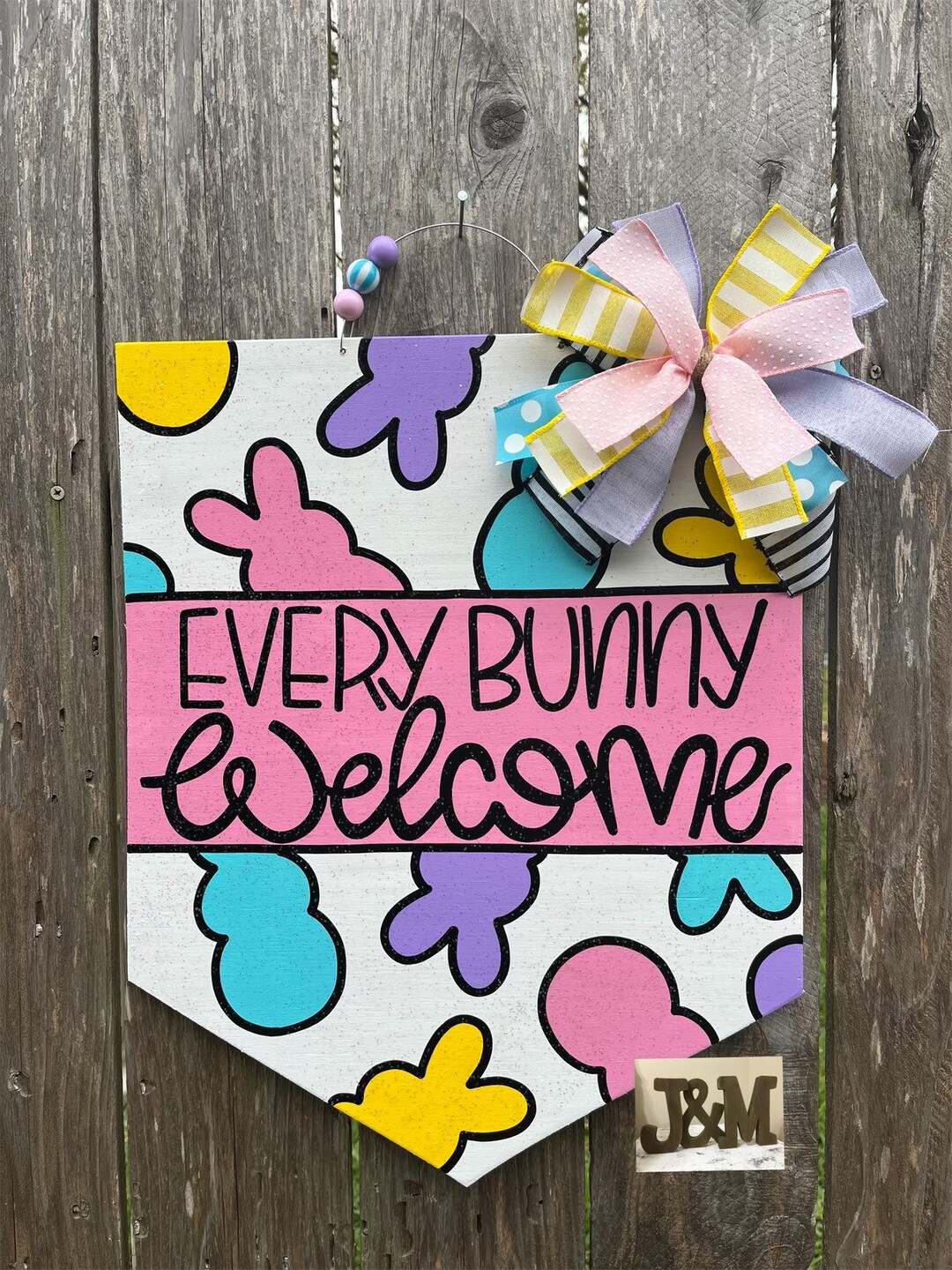 Every Bunny Welcome Door Hanger - Etsy