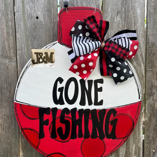 Gone Fishing Door Hanger - Etsy