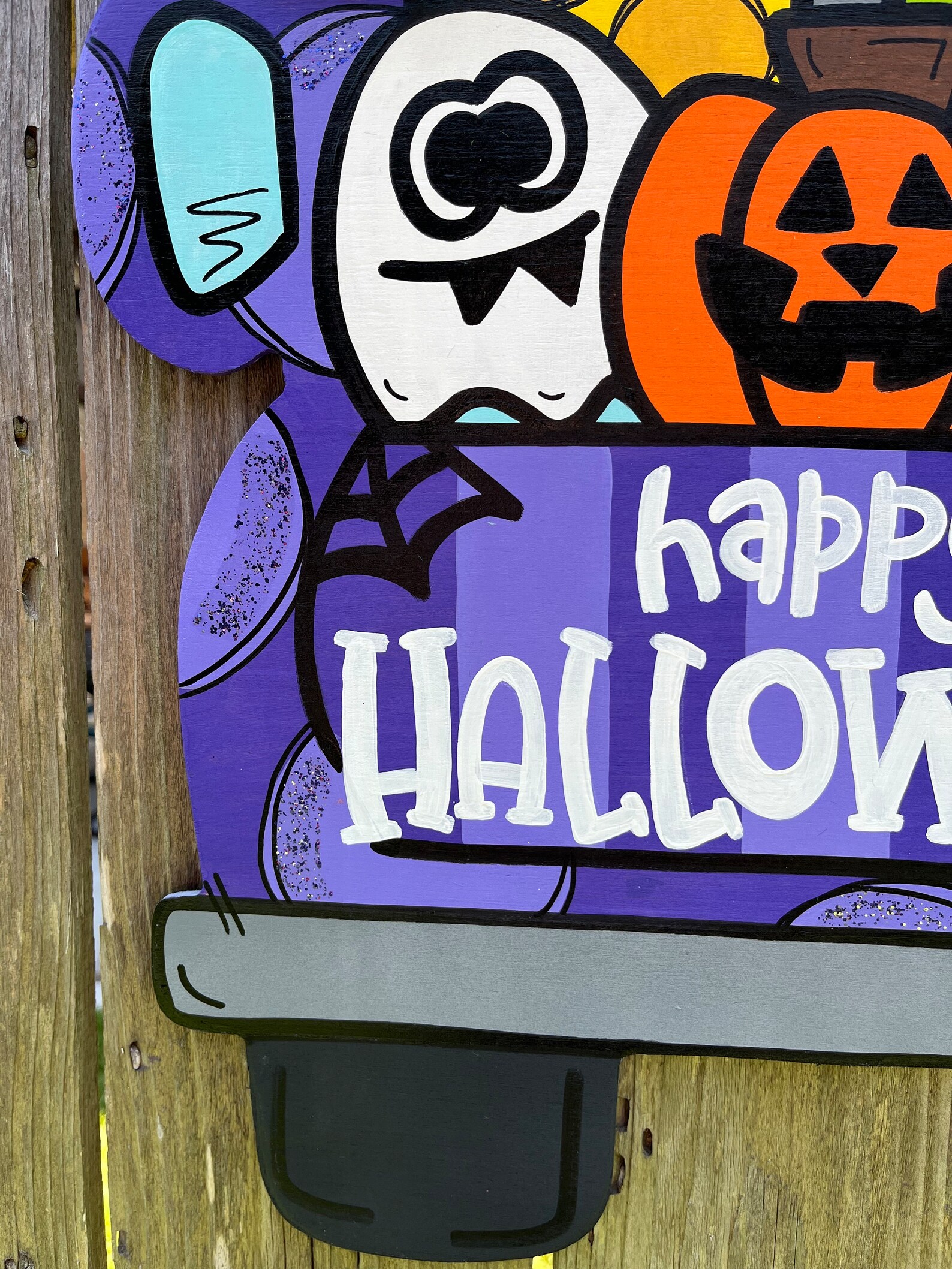 Happy Halloween Door Hanger/happy Halloween Door - Etsy