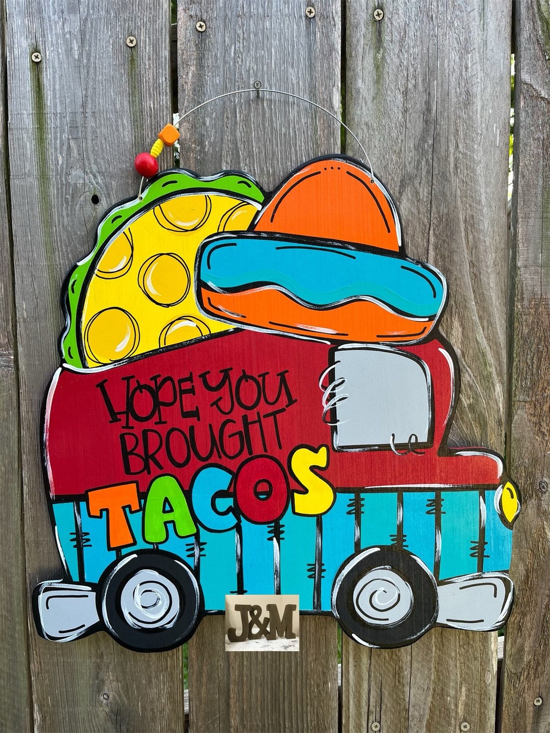 Taco Truck Door Hanger / Taco Truck Door Decor / Tacos / Taco Truck - Etsy
