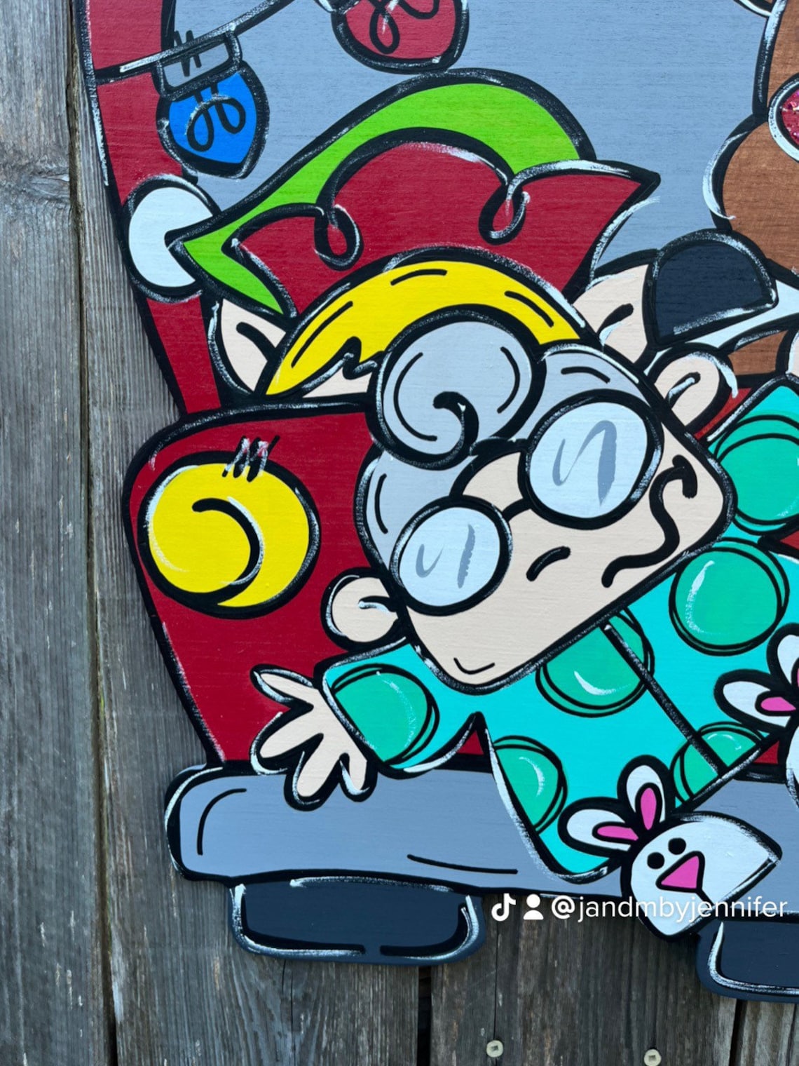 Grandma Got Ran Over by a Reindeer Door Hanger - Etsy