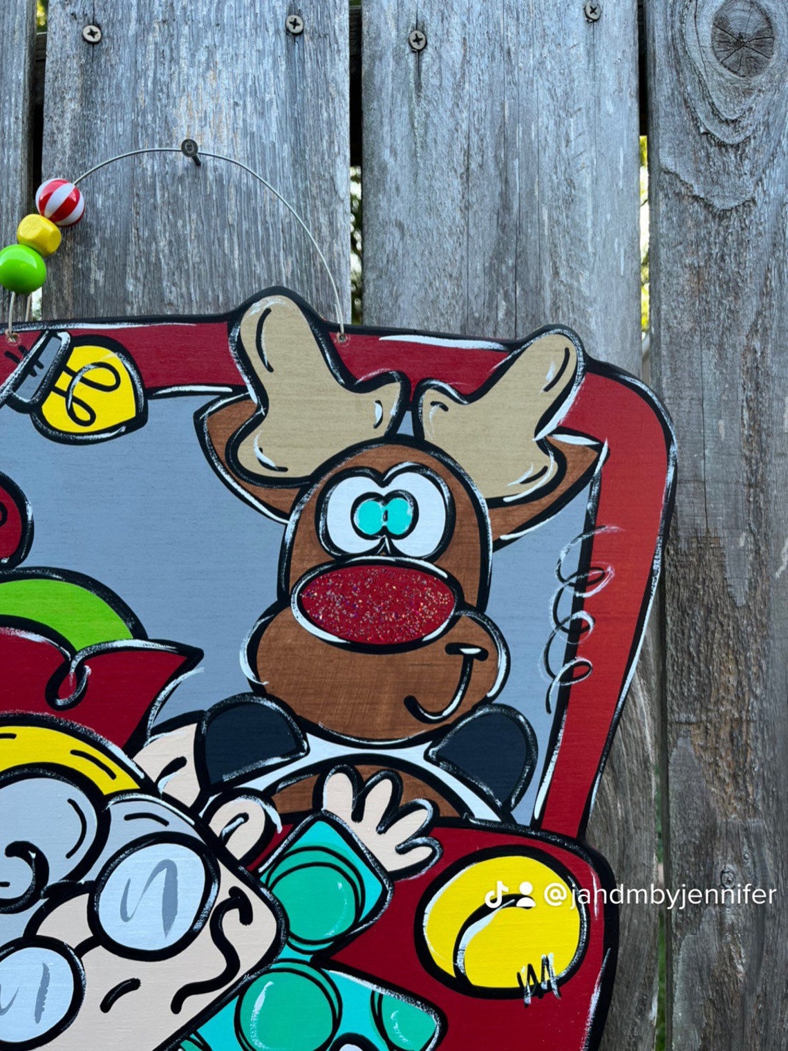 Grandma Got Ran Over by a Reindeer Door Hanger - Etsy