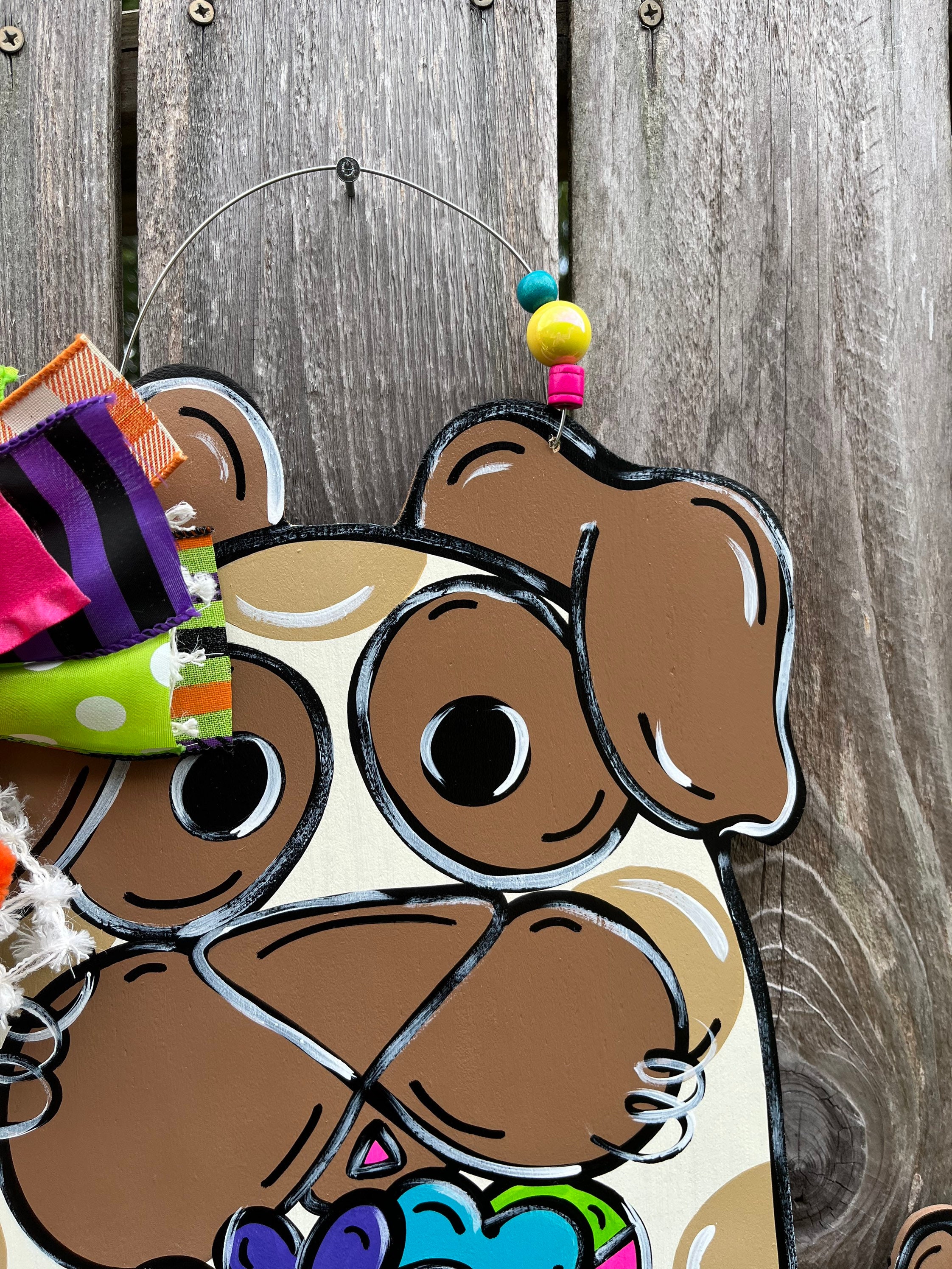 Dog Halloween Door Hanger / Dog Halloween Door Decor / Dog Door Hanger ...