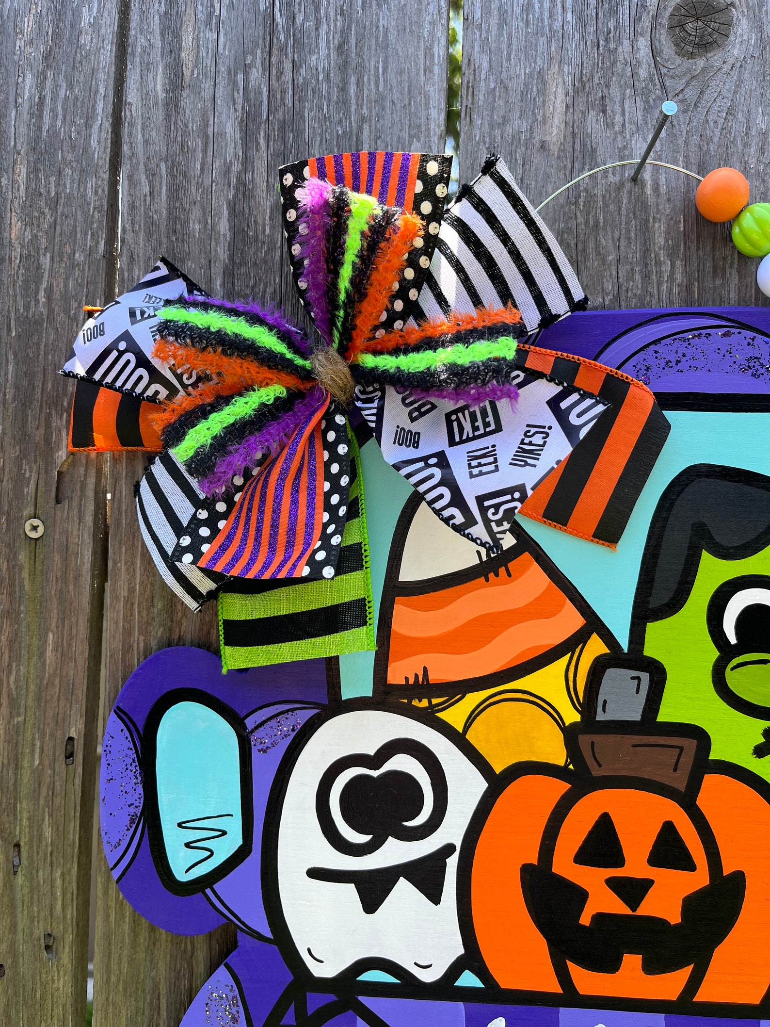 Happy Halloween Door Hanger/happy Halloween Door Decor/halloween Door ...