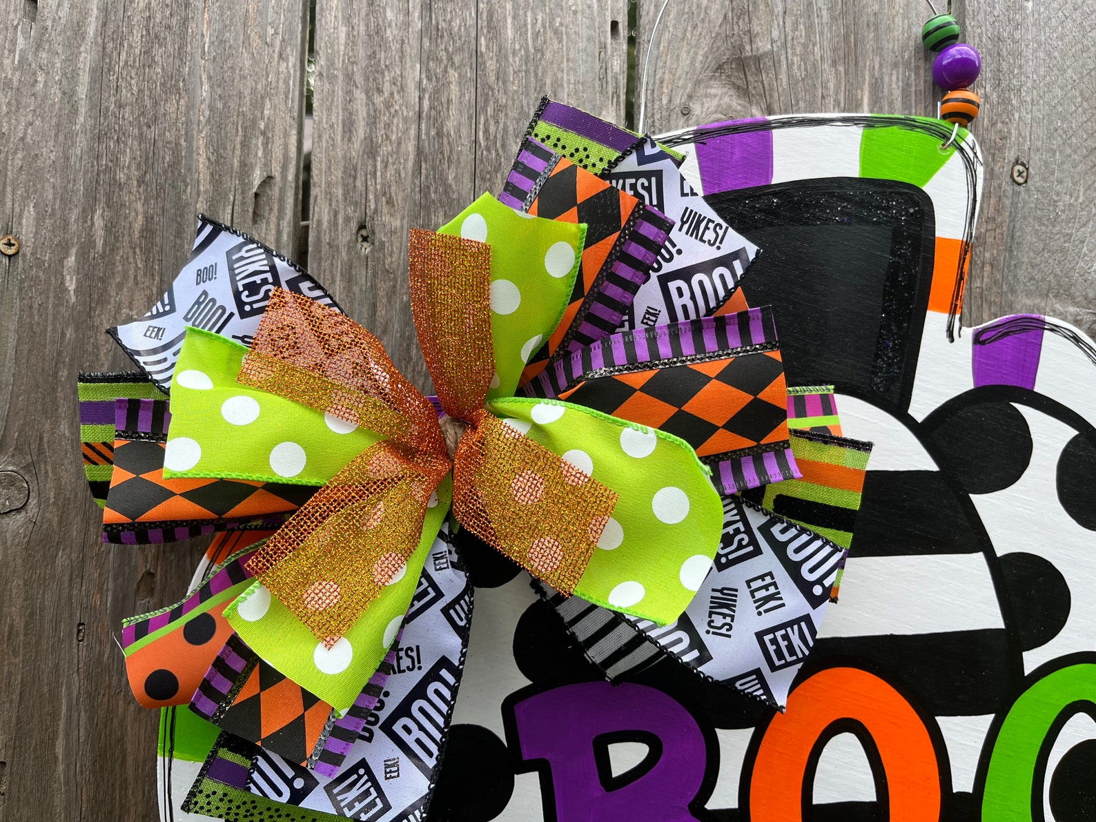 BOO Pumpkin Door Hanger / BOO Pumpkin Door Decor / Pumpkin - Etsy