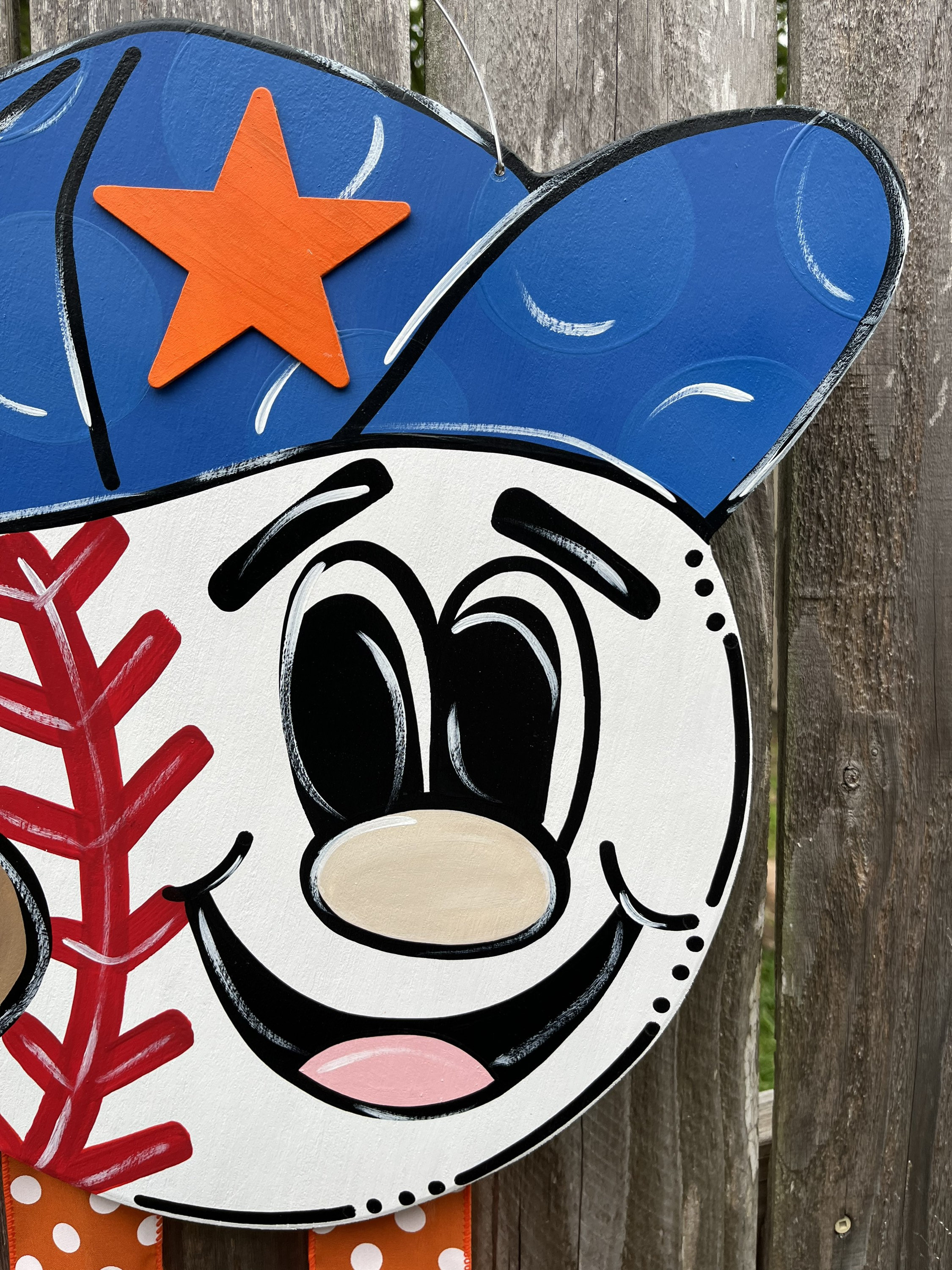 Baseball Ribbon Legs Door Hanger / Baseball Ribbon Legs Door Decor ...