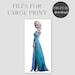 Elsa Birthday Printable Cutout Prop, Frozen Party Birthday Party Decor ...