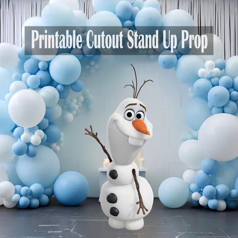 Olaf Frozen Birthday Cutout Prop: Party Decor (digital Download) - Etsy