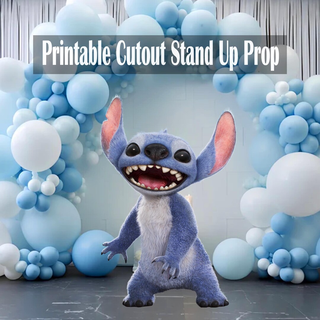 Lilo and Stitch Party Printable Prop, Lilo Stitch Stand up Birthday ...