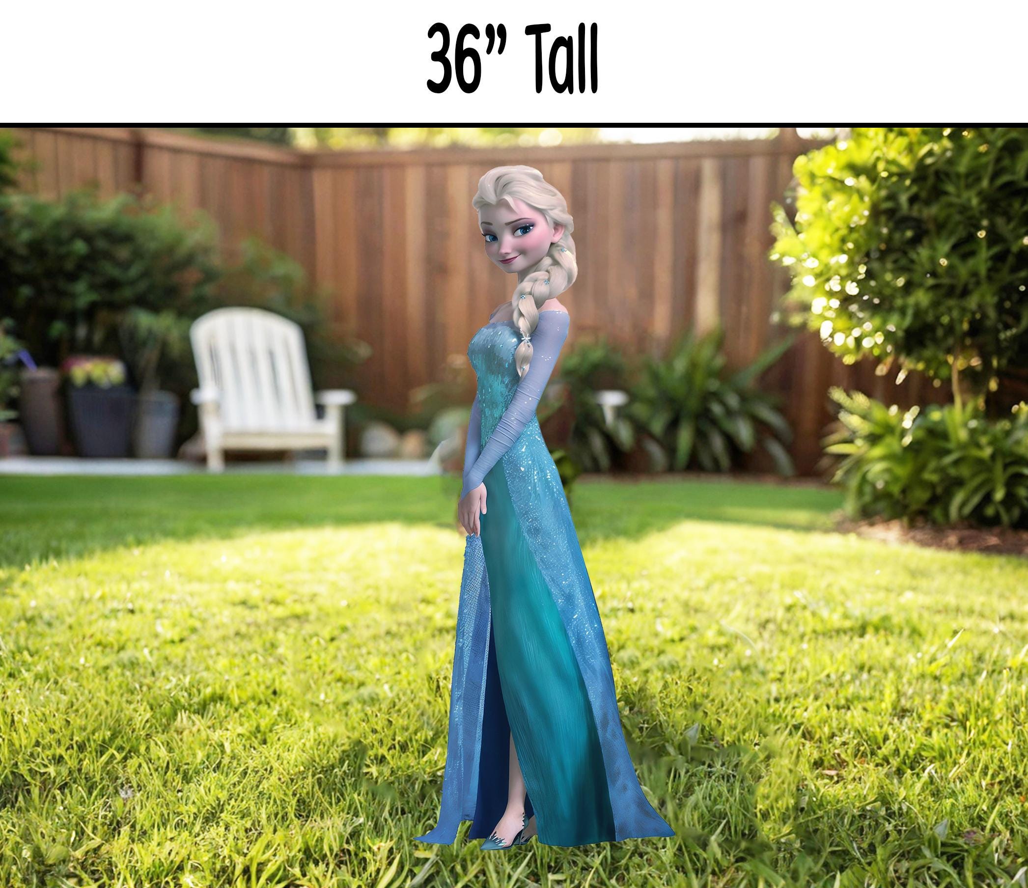 Elsa Birthday Party Prop: Printable Cutout Standee (digital Download ...