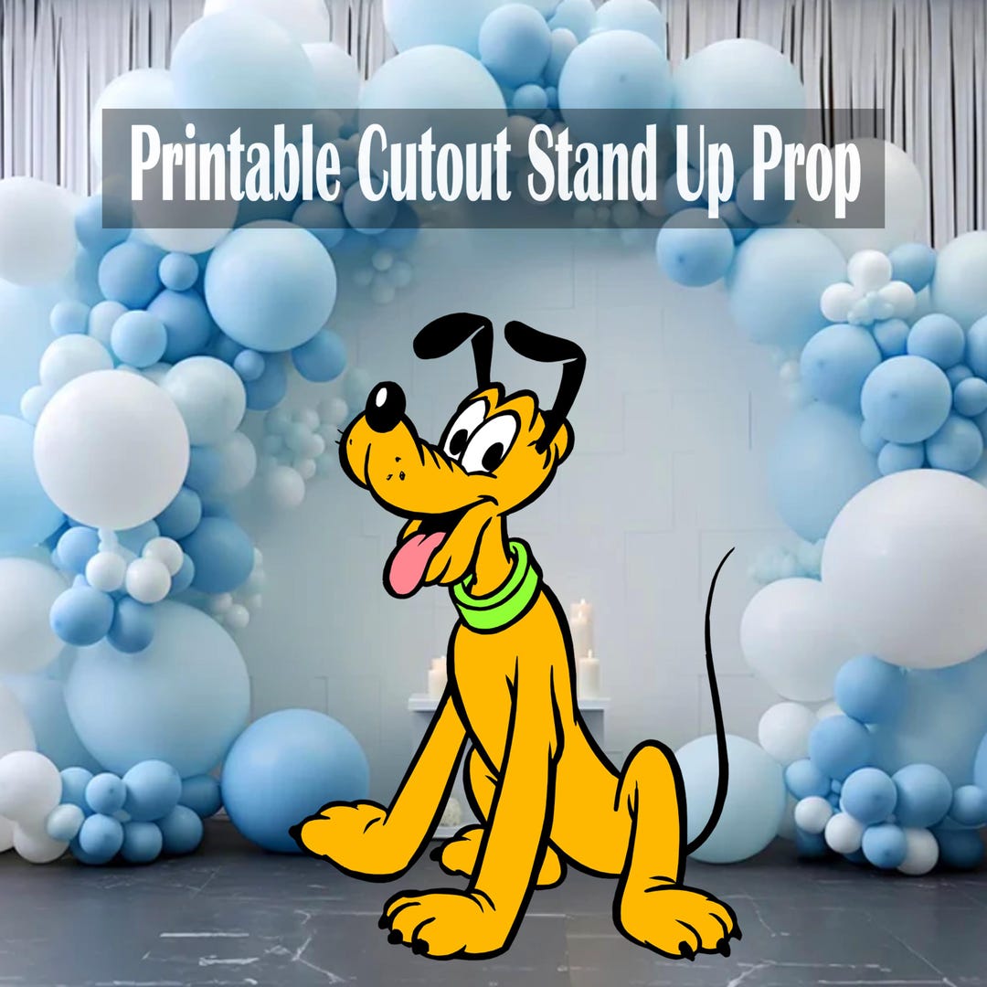 Pluto Mickey Mouse Goofy Minnie Mouse Dog Prop Standee, Lilo and Stitch ...