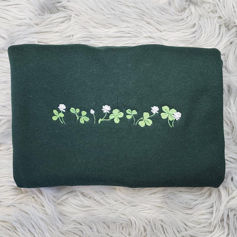 Embroidered Shamrock - Etsy