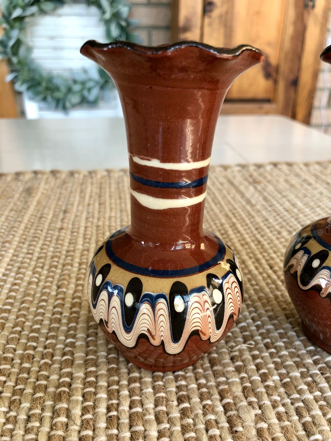 Vintage Bulgaria Vases (Troyan Bulgarian Handmade Pottery) Vases (set ...