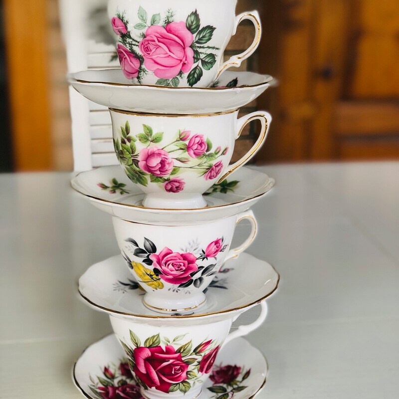 Vintage Tea Cups - Etsy