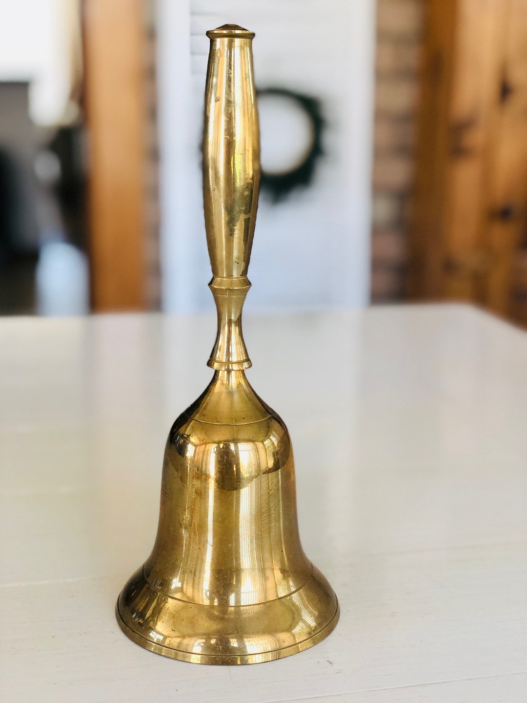 Vintage Brass Hand Bell - Etsy