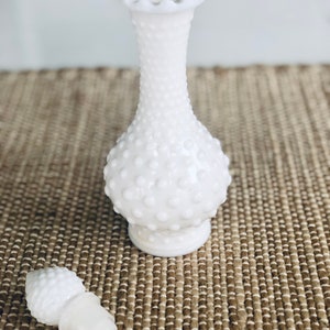 Vintage White Milk Glass Perfume Bottle - Etsy