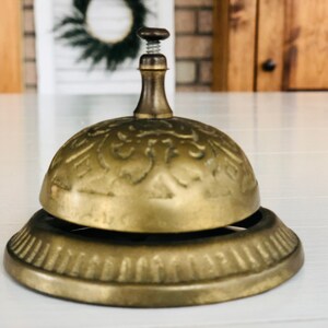 Vintage Brass Concierge Desk Bell - Etsy