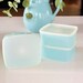 Vintage Tupperware set of 3 Light Blue - Etsy