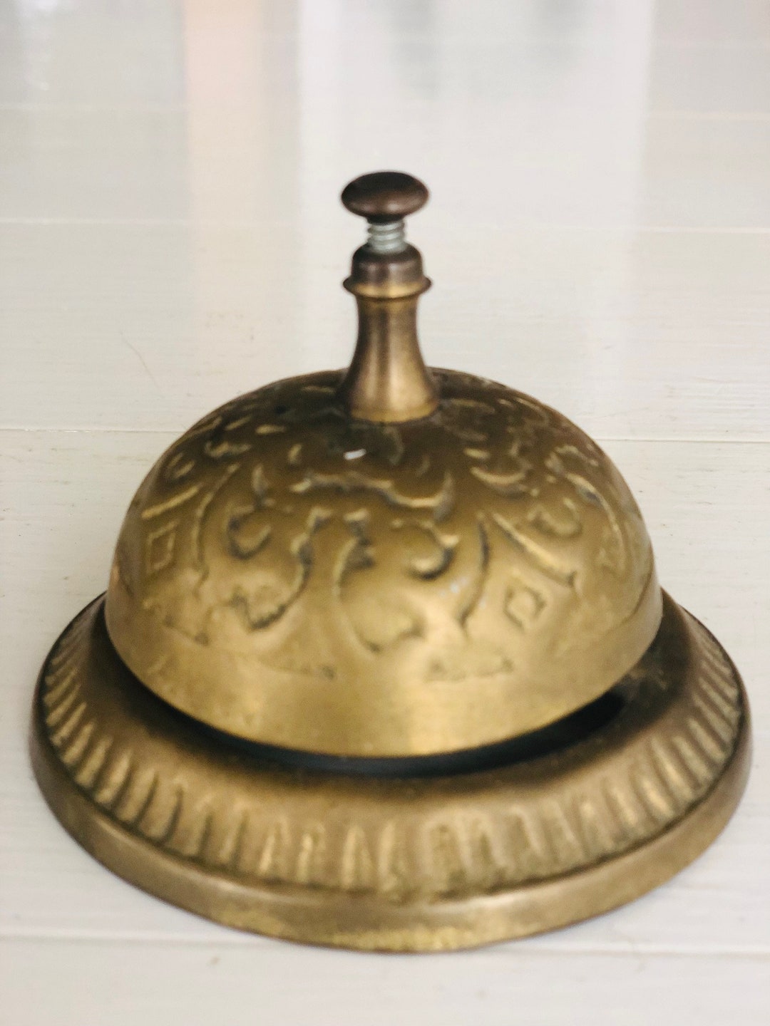 Vintage Brass Concierge Desk Bell - Etsy