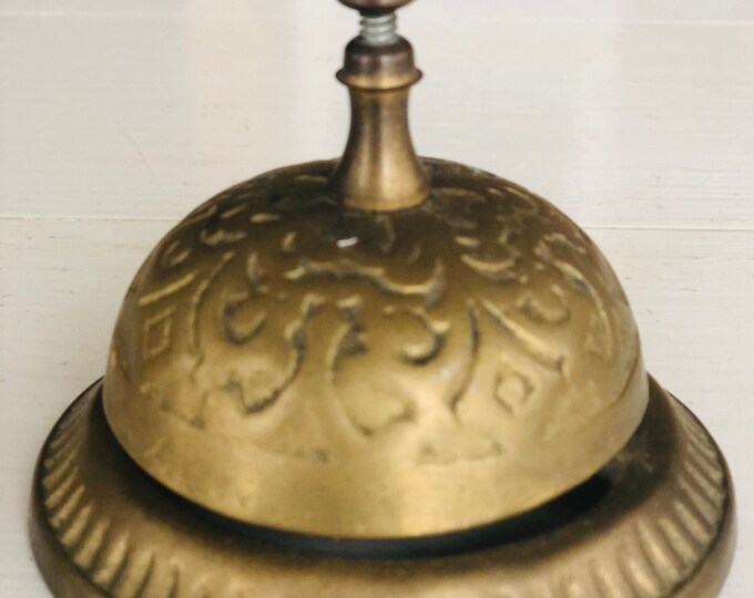 Vintage Brass Concierge Desk Bell - Etsy