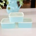 Vintage Tupperware set of 3 Light Blue - Etsy