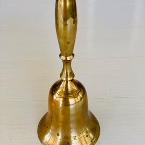 Vintage Brass Hand Bell - Etsy