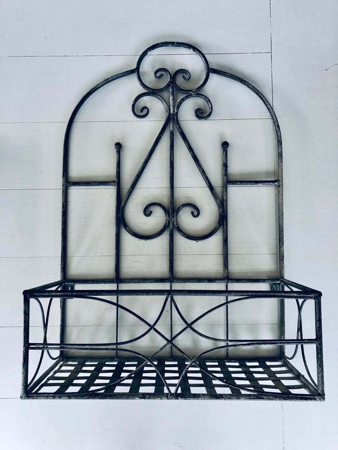 Vintage Metal Planter Box - Etsy