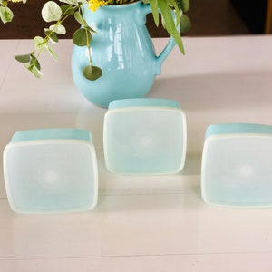 Vintage Tupperware (set of 3) Light Blue - Etsy