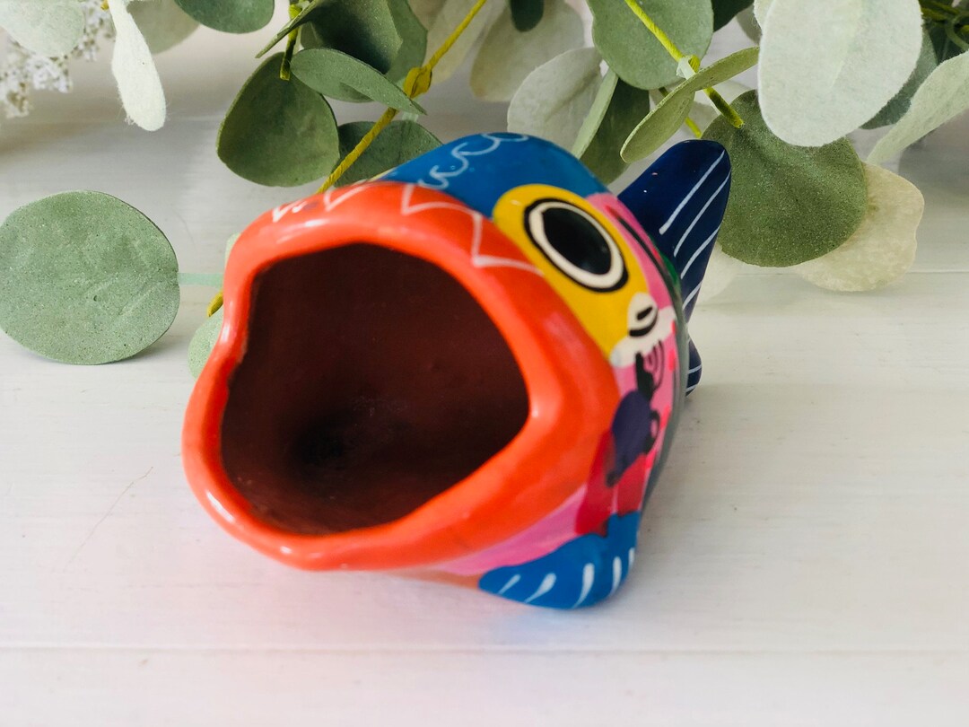 Vintage Red Clay Pottery (terracotta) Fish - Etsy