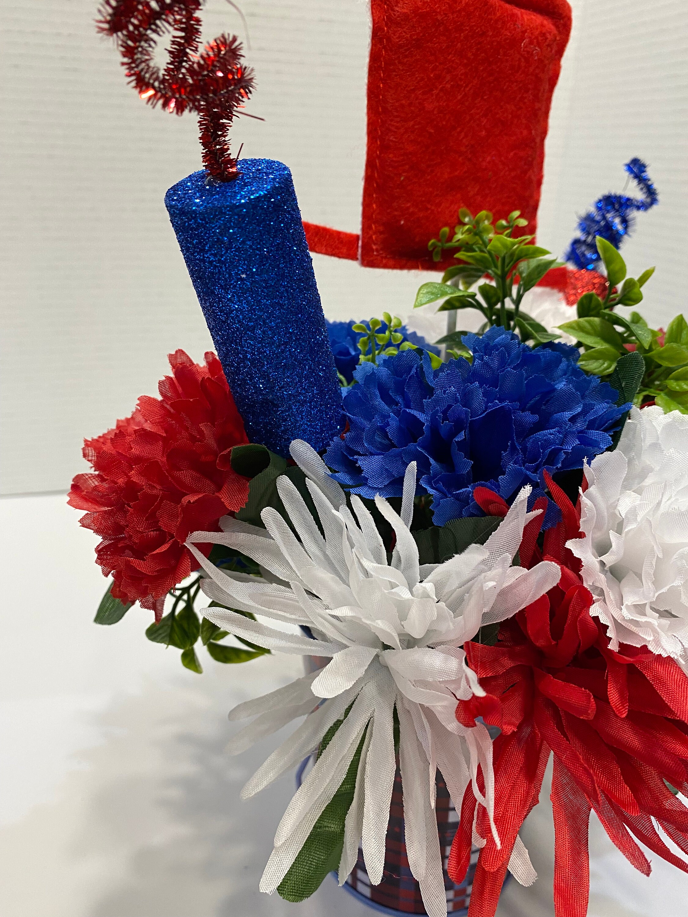Patriotic Centerpiece, Patriotic Floral Arrangement, 4th of July ...