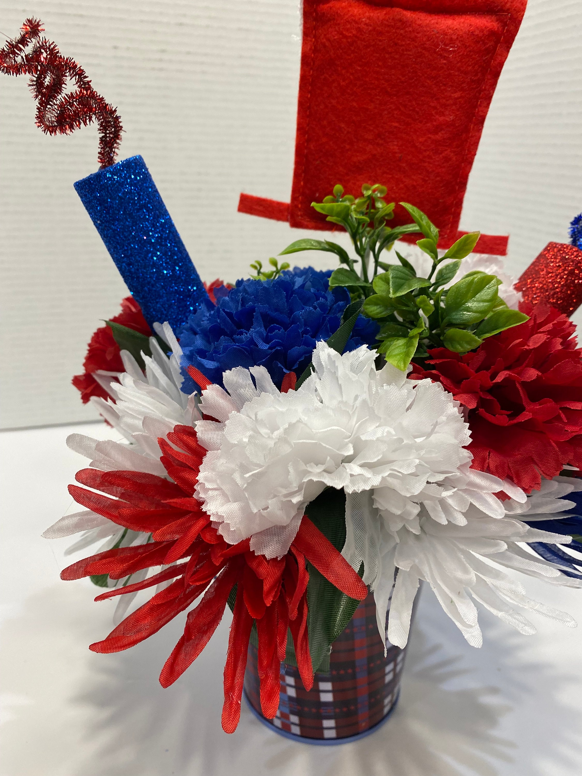 Patriotic Centerpiece, Patriotic Floral Arrangement, 4th of July ...
