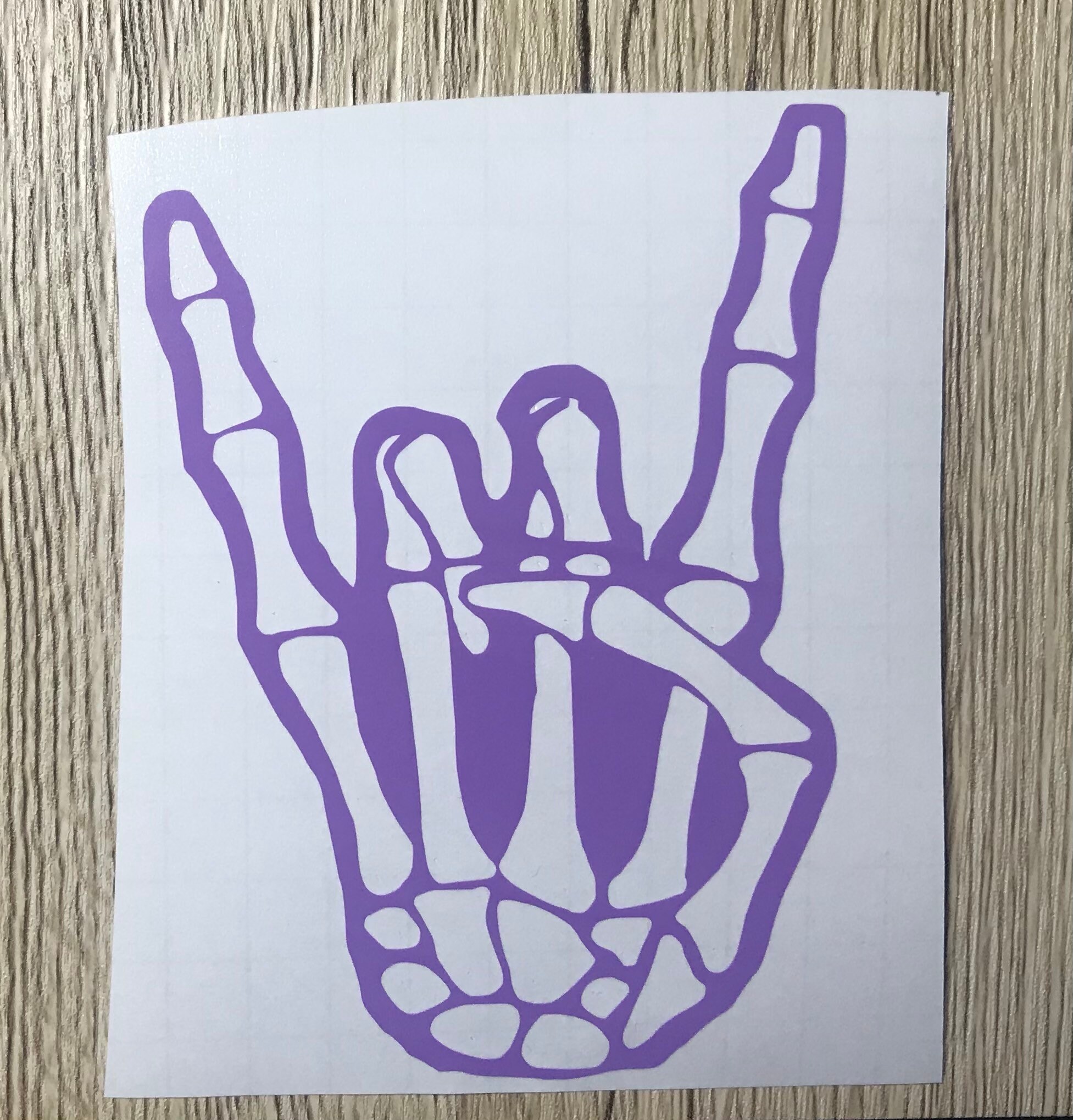 Skeleton Hand Sticker Decal | Etsy