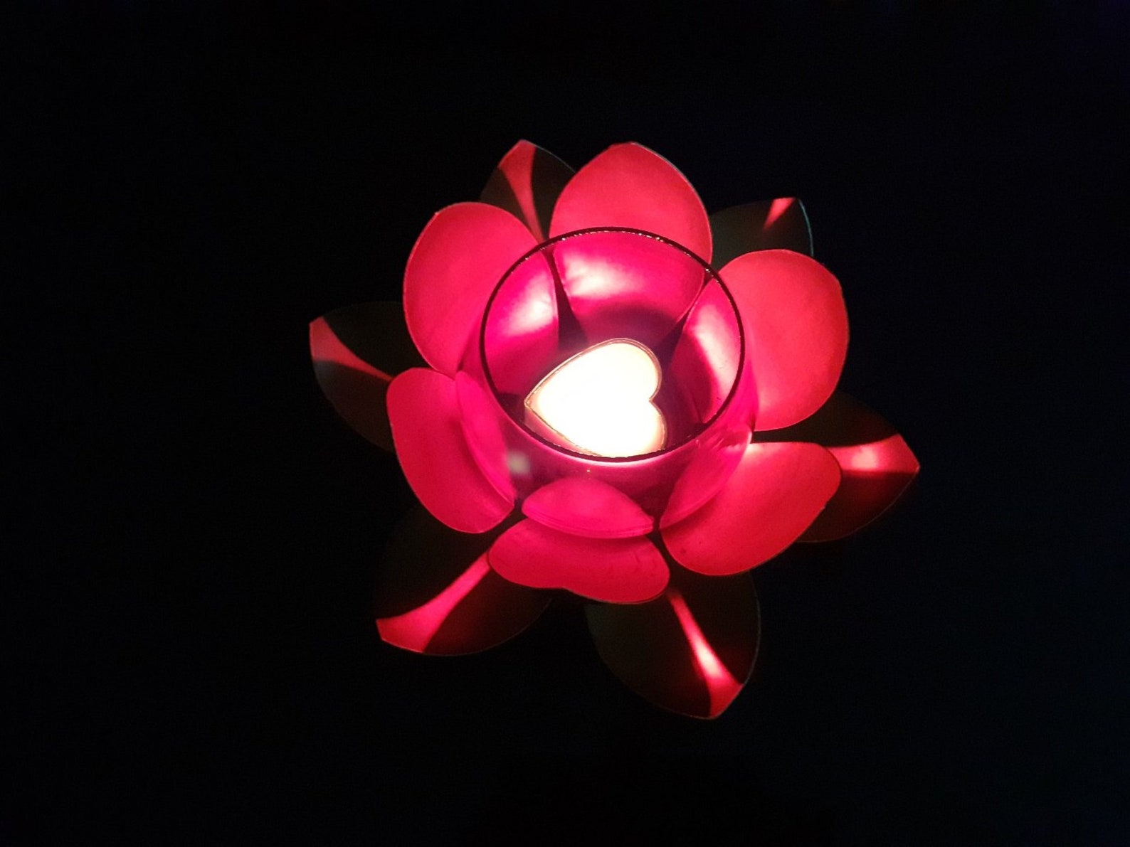 Handmade Tealight Candle Holders Centre Piece With Glass Set, Christmas ...