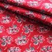 Red Floral Batik Cotton Fabric: Jaipur Hand Block Print - Etsy