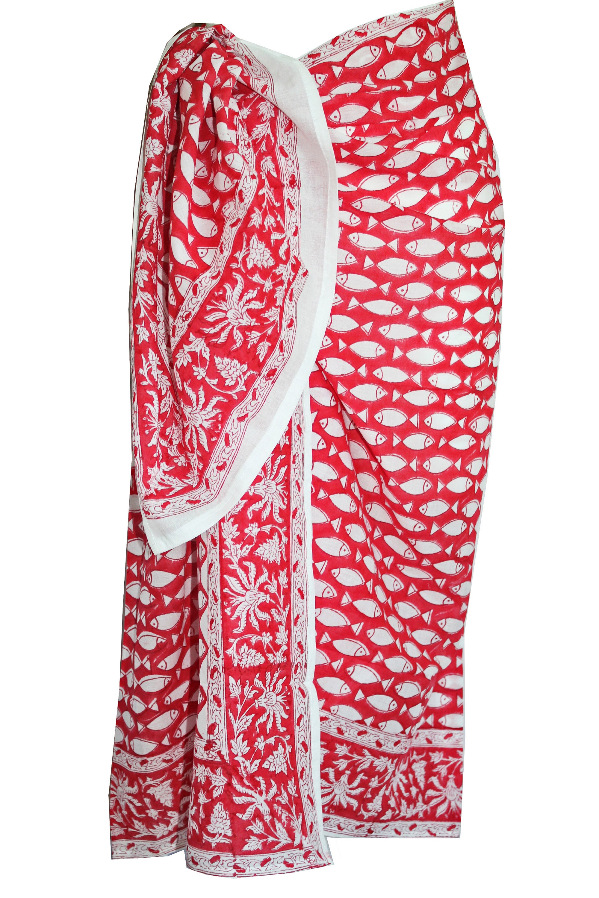 Women Pareos 100% Cotton Floral Kalamkari Batik Indian Hand | Etsy