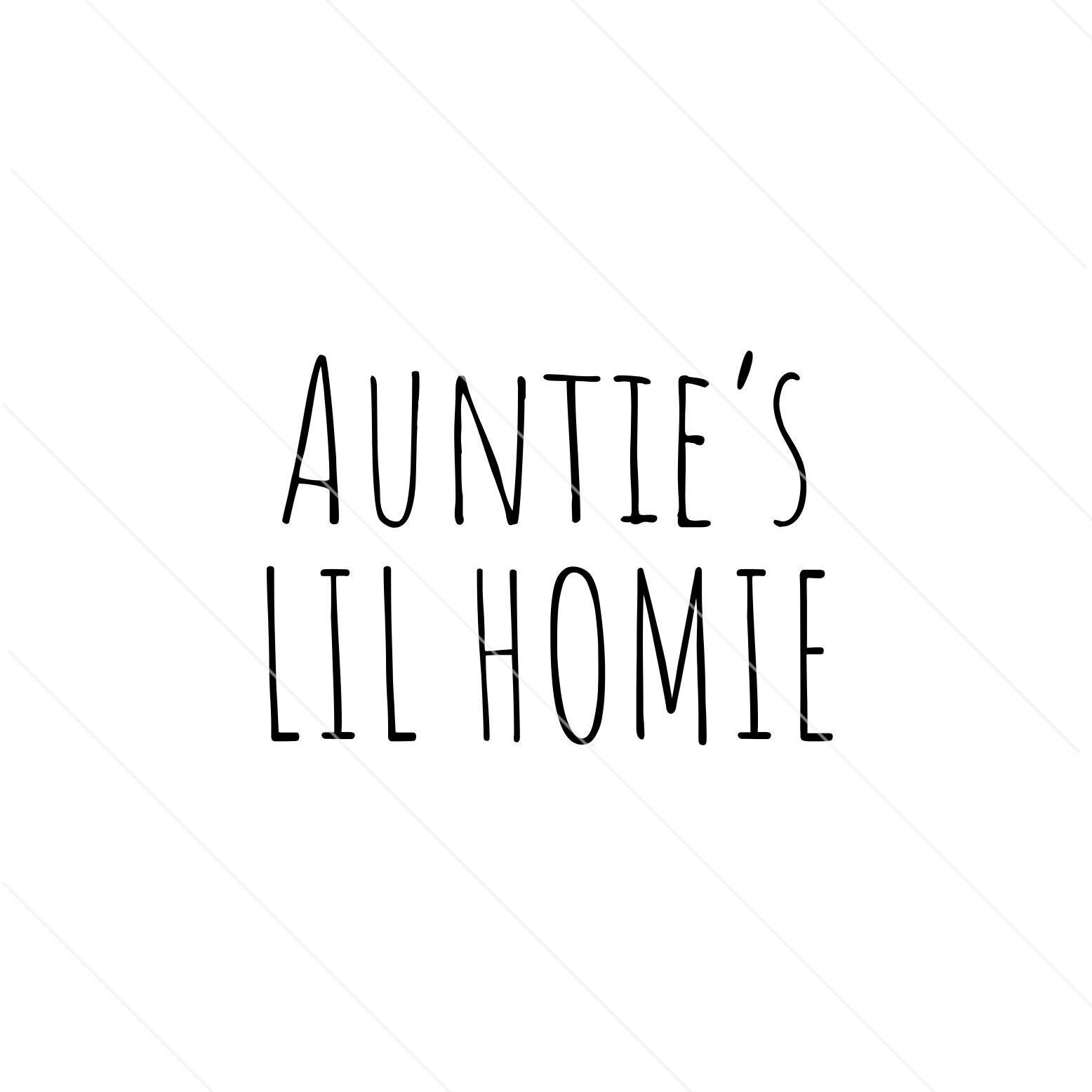 Auntie’s Lil Homie | SVG | PNG | Baby Onesie - Etsy