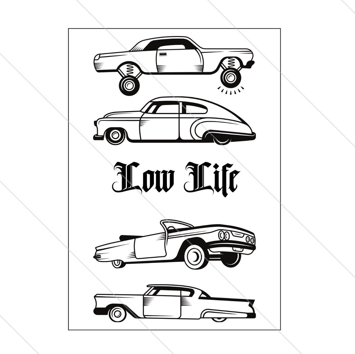 Low Life | Lowrider | SVG | PNG | - Etsy