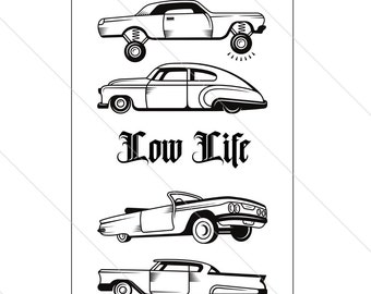 Oldies and Lowrider Svg Png Digital Download Bundle Car Oldies Party ...