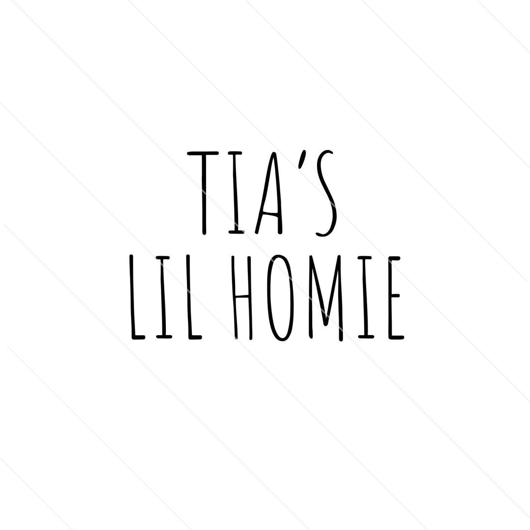 Tia’s Lil Homie | SVG | PNG | Baby Onesie - Etsy