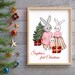 Watercolor Christmas Clipart Bunny, Watercolor Christmas Wreath Clipart ...