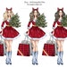 Christmas Shopping Girl Clipart, Christmas Clipart, Planner Girl ...