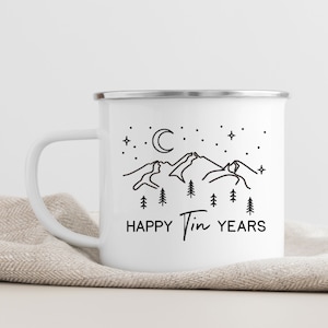Tin Year Anniversary Mug, Custom 10 Year Husband Wife Gift ...