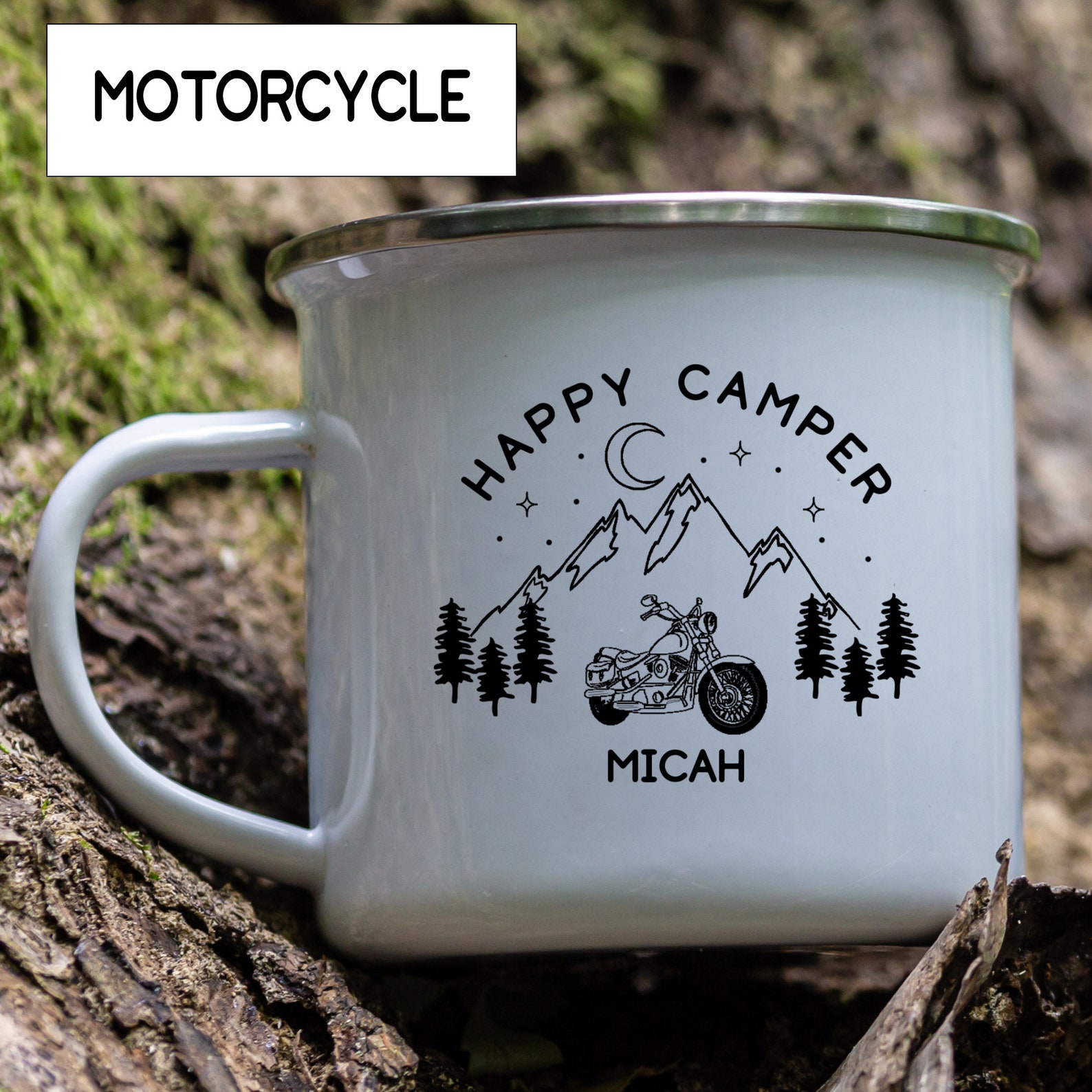 Personalized Enamel Camp Mug Custom Best Dad Gift Fathers - Etsy