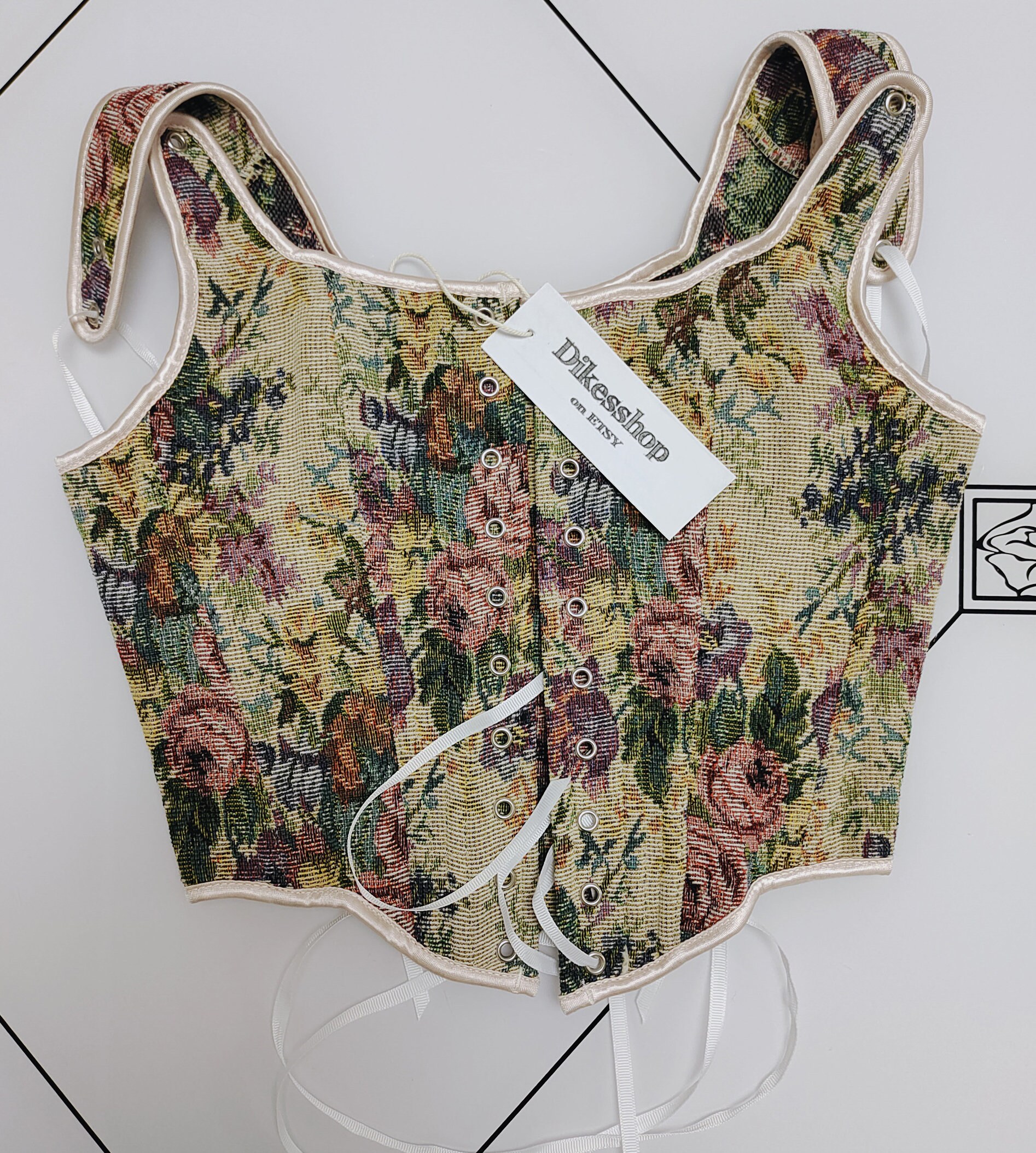 Vintage Y2k Corset Tops E Girl Crop Tops Lace Up Y2k Clothing Etsy