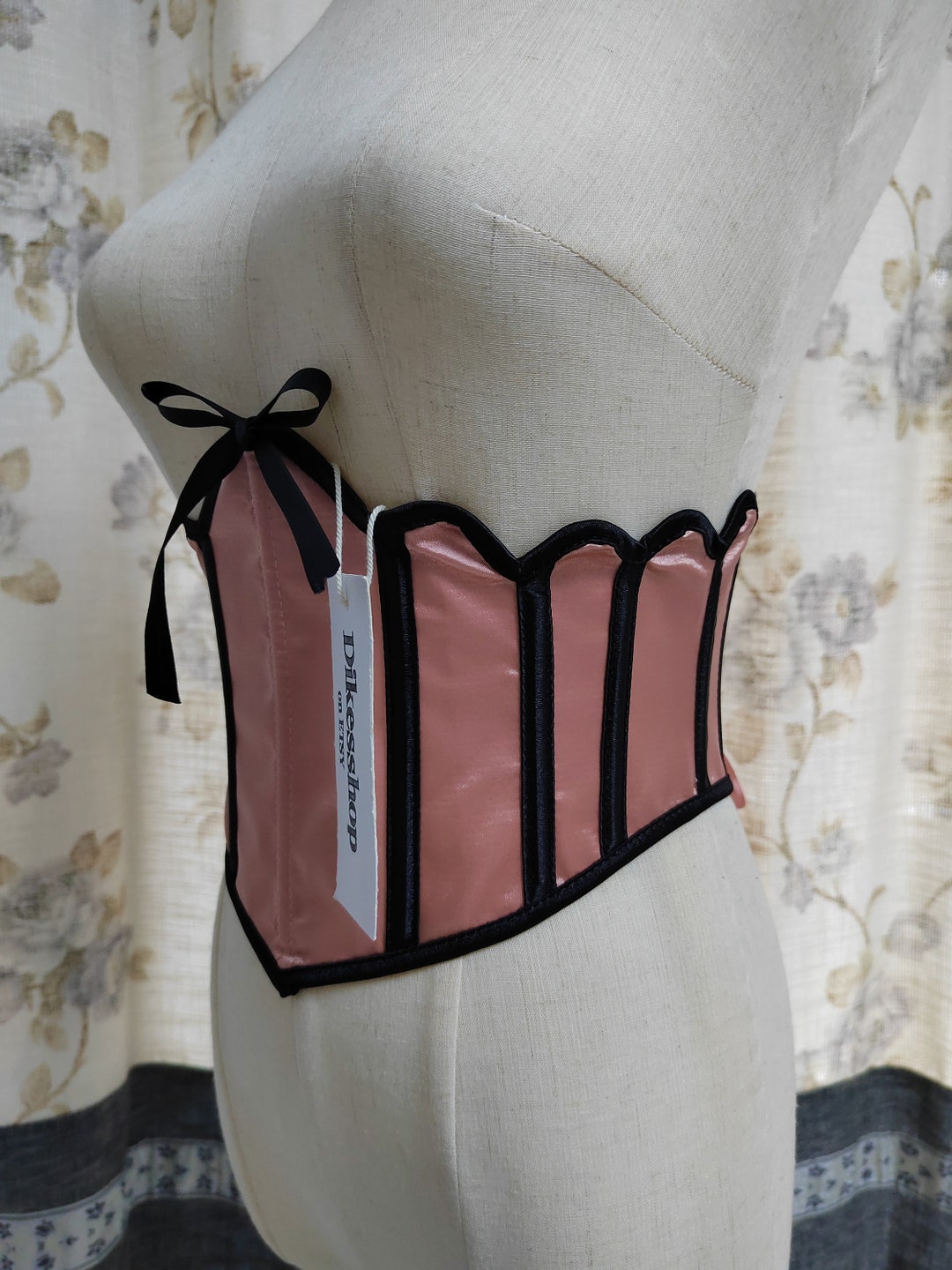 Vintage Underbust Corset Belt for Women Retro Corset Bustier Belts Lace ...