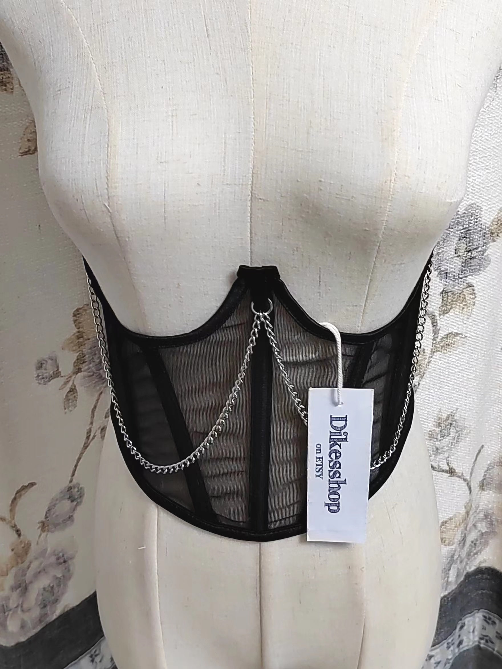 Underbust Corset Belt for Women Mesh Bustier Belts - Etsy