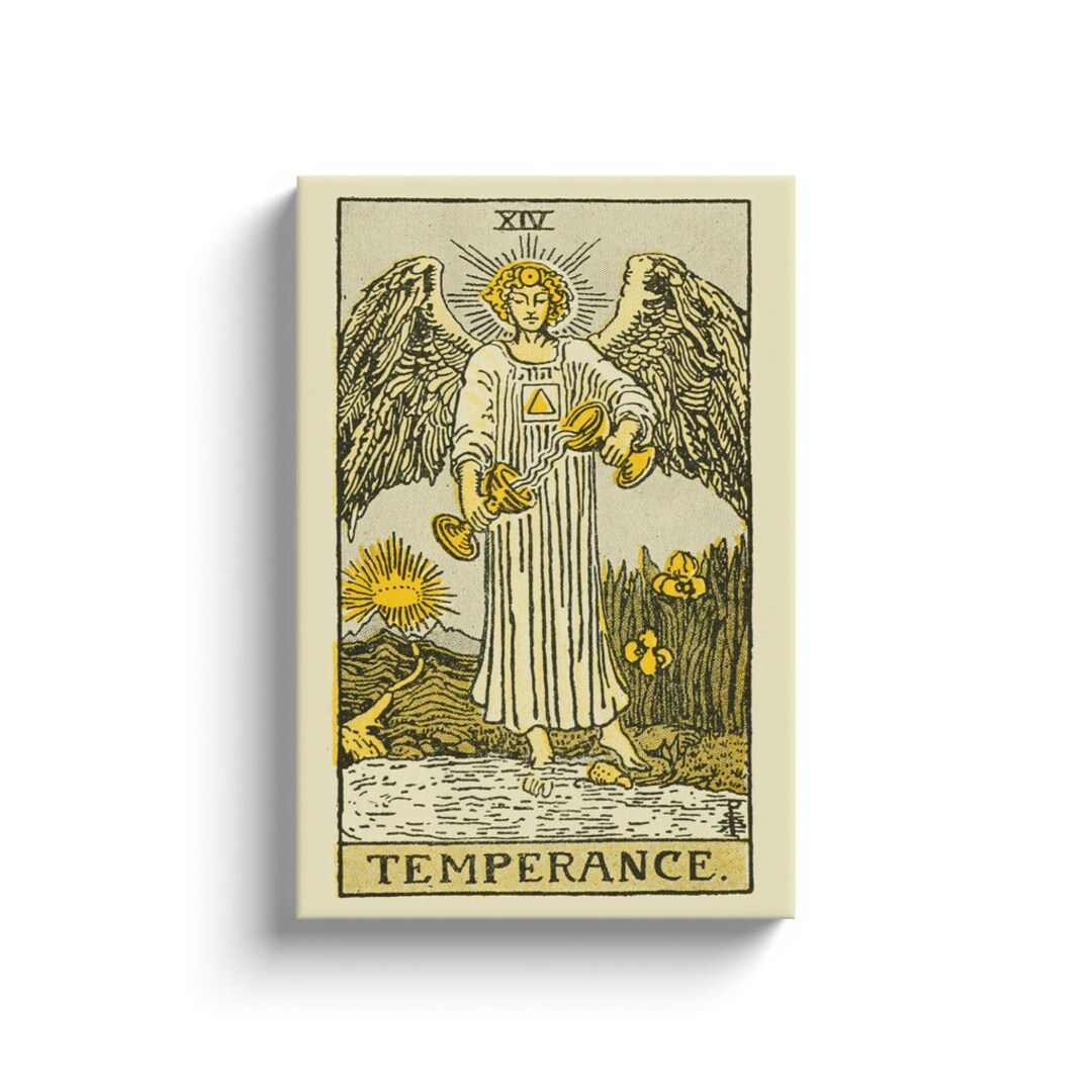 Temperance, Tarot Tapestry, Tarot Print, Tarot Art, Tarot Card Art ...